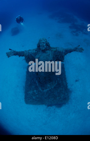 Scuba diver at Christ Statue Stock Photo - Alamy