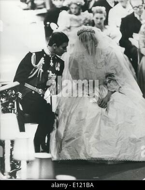 Wedding of Prince Charles and Lady Diana Spencer Stock Photo - Alamy