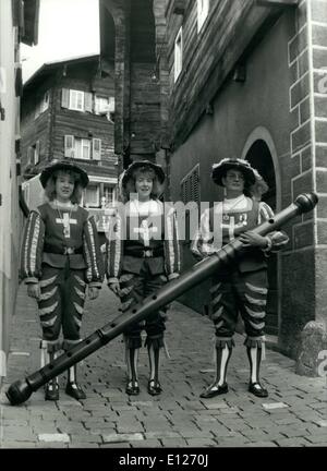 Jun. 06, 1990 - The World's Biggest Flute Three fife-players proudly ...