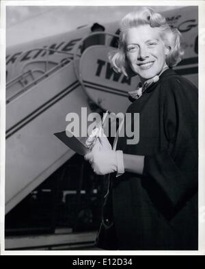 Dec. 19, 2011 - Idlewild Airport, New York, shapely Tybee Afra, dancer ...