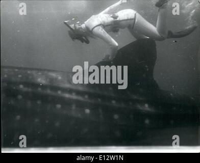 Feb. 25, 2012 - Whale of a Shark, Eva Papp pushes off an aggresive 5 ...