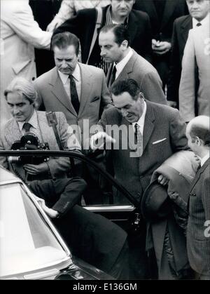 Former Argentine President Juan Peron, with Nelida (Nelly) Rivas, in ...