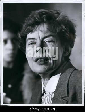 Feb. 29, 2012 - Photo shows U.S. Ambassador Jeane Kirkpatrick Stock ...