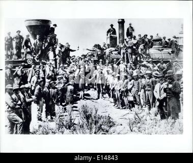 Completion of Transcontinental Railroad, 1869 Stock Photo - Alamy