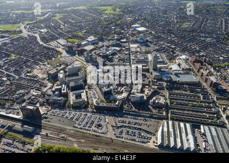 Aerial photograph of Swindon town centre Stock Photo - Alamy