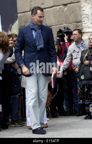 Toledo, Spain. 22nd May, 2014. Prince Felipe of Spain and Princess ...