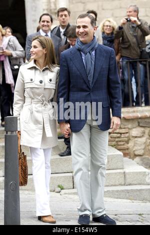 Toledo, Spain. 22nd May, 2014. Prince Felipe of Spain and Princess ...