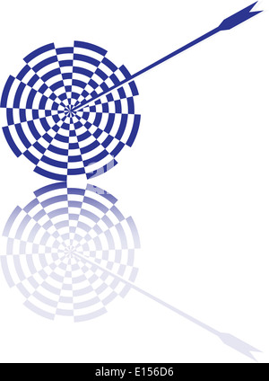 Vector background of arrows and target symbolizing success and good ...