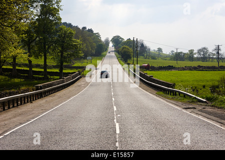 a69 road on the border of cumbria and northumberland uk Stock Photo - Alamy