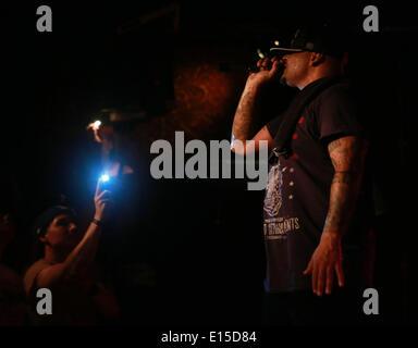 Frankfurt, Germany. 22nd May, 2014. German Rap-singer Olli Banjo ...