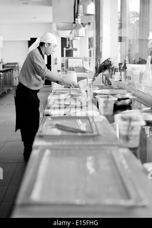 Chief getting ready for service Stock Photo - Alamy