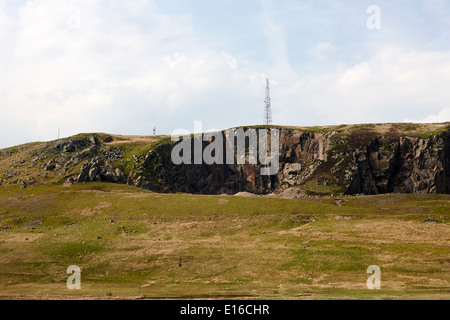 old pink granite quarry and telecommunications mast at shap fell ...
