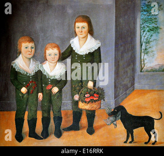 The Westwood Children 1807 by Joshua Johnson Stock Photo - Alamy