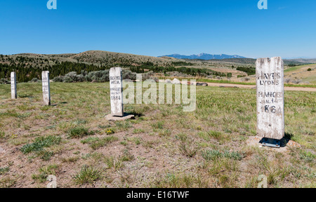 Grave at Boot Hill Cemetery, Virginia City National Historic Landmark ...