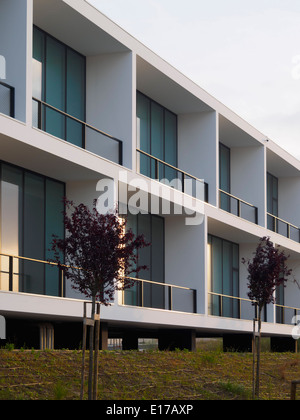 Detail of modern architecture residential building facade Stock Photo ...