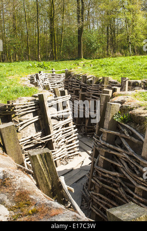 Bayernwald wooden trench of world war 1 Stock Photo - Alamy