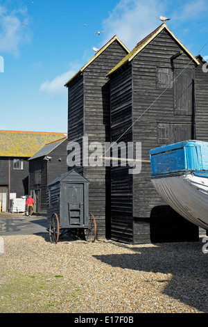 Hastings Fishermen’s Museum and traditional black tall net huts Hasting ...