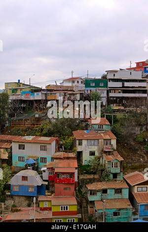 Colorful Houses in Valparaiso Stock Photo - Alamy