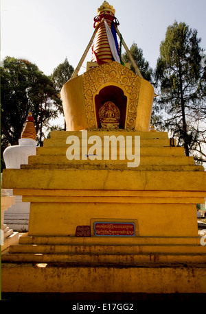 India, Sikkim, Tashiding, Monastic building at Tashiding Gompa Stock ...
