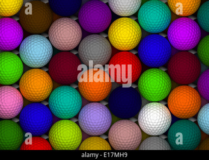 Colorful Golf Balls Stock Photo - Alamy