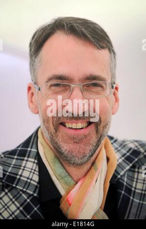 Eltville Erbach, Germany. 26th May, 2014. Glasses of Riesling wines are ...