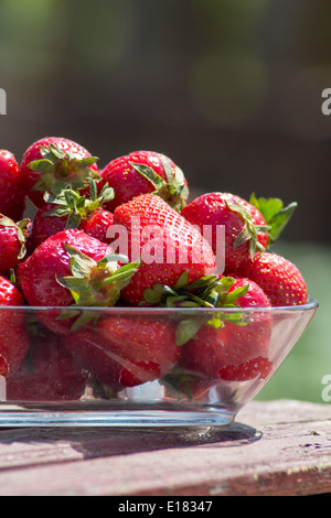 Fresh strawberries showing vibrant colors Stock Photo - Alamy
