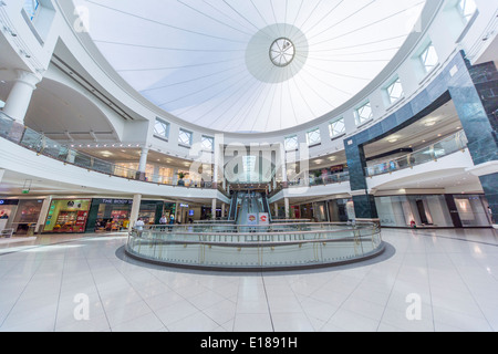 Interior of Deira City Center in Dubai. It is an 3 floor shopping mall ...