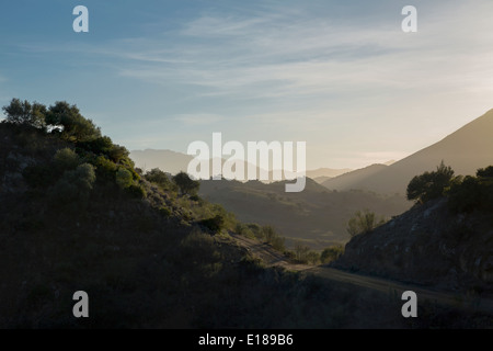 sunny mountain landscape Stock Photo - Alamy