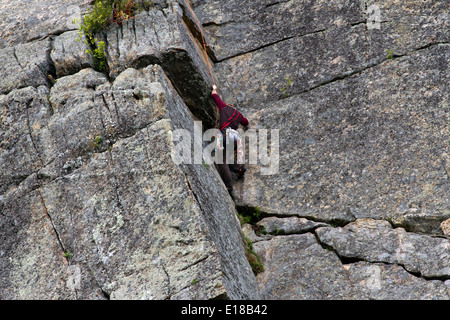 Cliff climbing in the Adirondack State Park New York USA America Stock ...