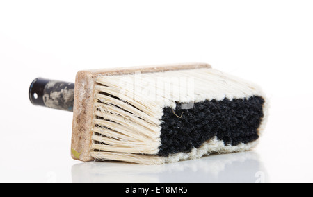 Broad brush isolated on white background Stock Photo - Alamy