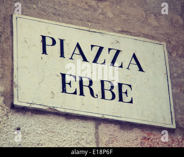 Street sign in Verona, Italy Stock Photo - Alamy