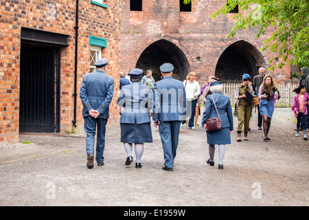 People dressed in 1940s style German Nazis for reenactment event The ...