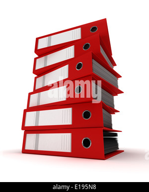 Stack of Binders Stock Photo - Alamy