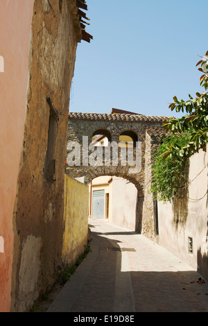 Muravera, Sardinia, Italy, narrow old streets and buildings Stock Photo ...