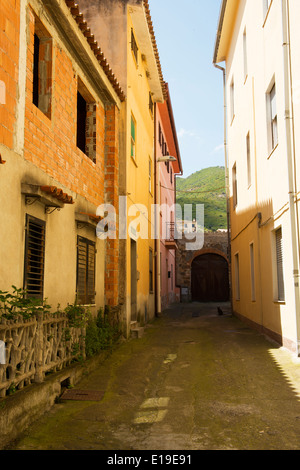 Muravera, Sardinia, Italy, narrow old streets and buildings Stock Photo ...