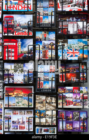 Tourist postcards of iconic London landmarks, England, UK Stock Photo ...
