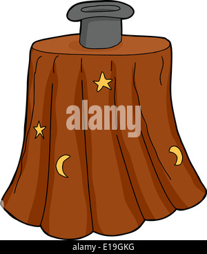 black magic table with white background Stock Photo - Alamy