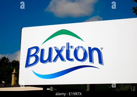 Buxton water sign Derbyshire England UK Stock Photo - Alamy