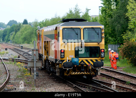 Colas Rail line tamper DR 73806 "Karine" at Stourbridge Junction, West ...