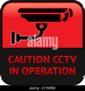 CCTV triangle symbols (camera surveillance sign). Vector illustration ...