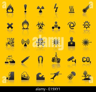 explosive Warning sign. Hazard symbols. . Template for your design ...