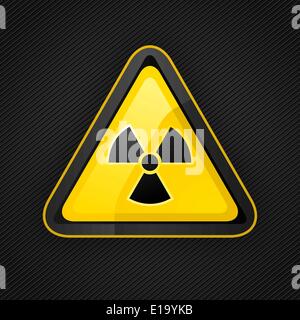 nuclear triangle signal caution icon vector illustration design Stock ...