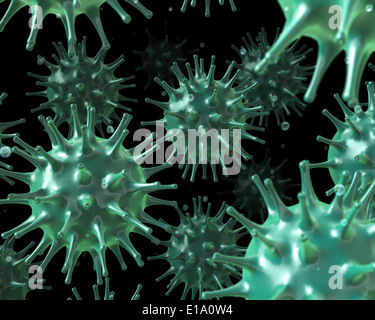 Bacteria spread inside the body. Infection And Immunodeficiency Concept ...