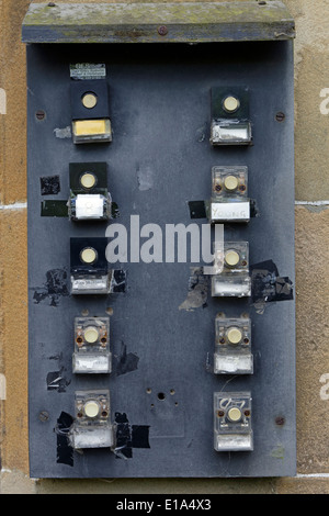 Doorbell on old house Stock Photo - Alamy
