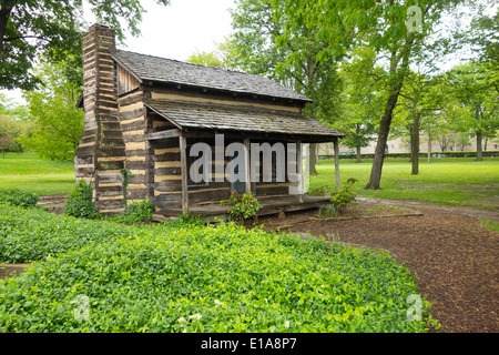 log cabin at the University of Pittsburgh PA Stock Photo - Alamy