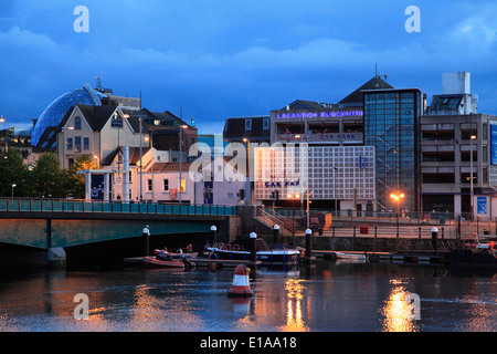 Donegall Quay, Laganside, Belfast, Northern Ireland. The sculpture Big ...