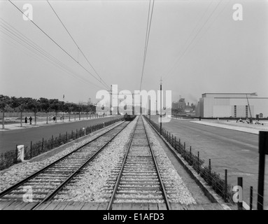 Photograph of the Linha de Cascais railway line in Portugal, depicting ...