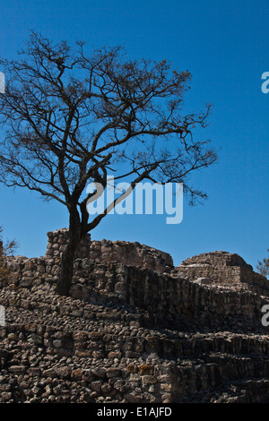 Stone Pyramid, Cañada de la Virgen, Guanajuato, Mexico Stock Photo - Alamy