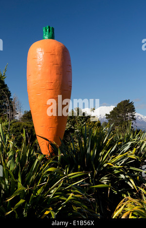 Giant Carrot Ohakune north island New Zealand Stock Photo - Alamy