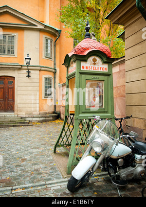 Traditional Telephone Box - Rikstelefon, Gamla Stan - City Centre ...
